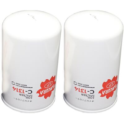 2 X C-1314 Sakura Oil Filter - Fits Hino, Toyota Xref: LF3818, P552050 ...