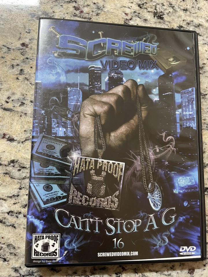 RARE • DVD “Hata Proof 16” CHOPPED SCREWED VIDEOS slim thug scarface z ...