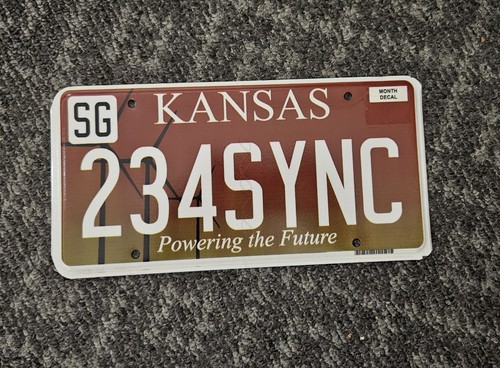 Kansas Vanity Personalized License Plate Expired 234SYNC | eBay