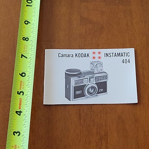 KODAK INSTAMATIC 404 CAMERA USER MANUAL INSTRUCTION VINTAGE 5 | eBay