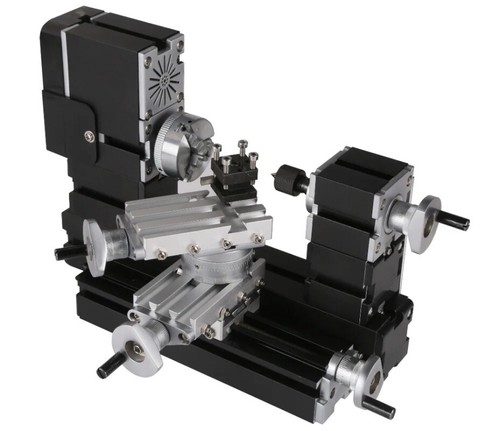 High Power 60W Miniature Metal Rotary Lathe Model Making Lathe ...