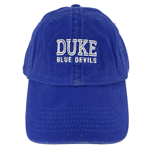 Duke Blue Devils Hat Script Logo Basketball Football Adjustable Sports ...