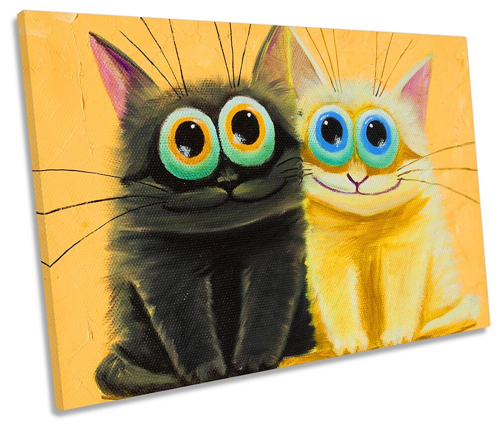 Yellow Cat Smile Funny Cute Happy Cat Vector & Photo (Free Trial)