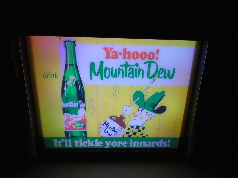 Ya-hoo Mountain Dew Tickle Your Inards LED Display light sign box | eBay