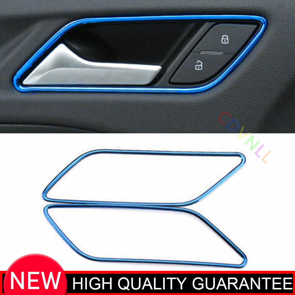 For Audi A3 S3 2014-2020 Blue Titanium Inner Door Handle Bowl Frame ...