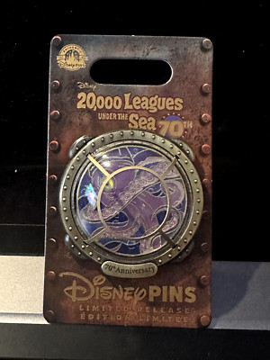 2024 Disney Parks 20,000 Leagues Under The Sea 70th Anniversary Pin LR ...