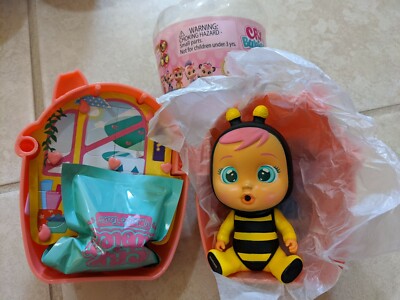 BEETY bee 🐝 Cry Babies Magic Tears Bottle House Mini Doll .. OPENED but ...