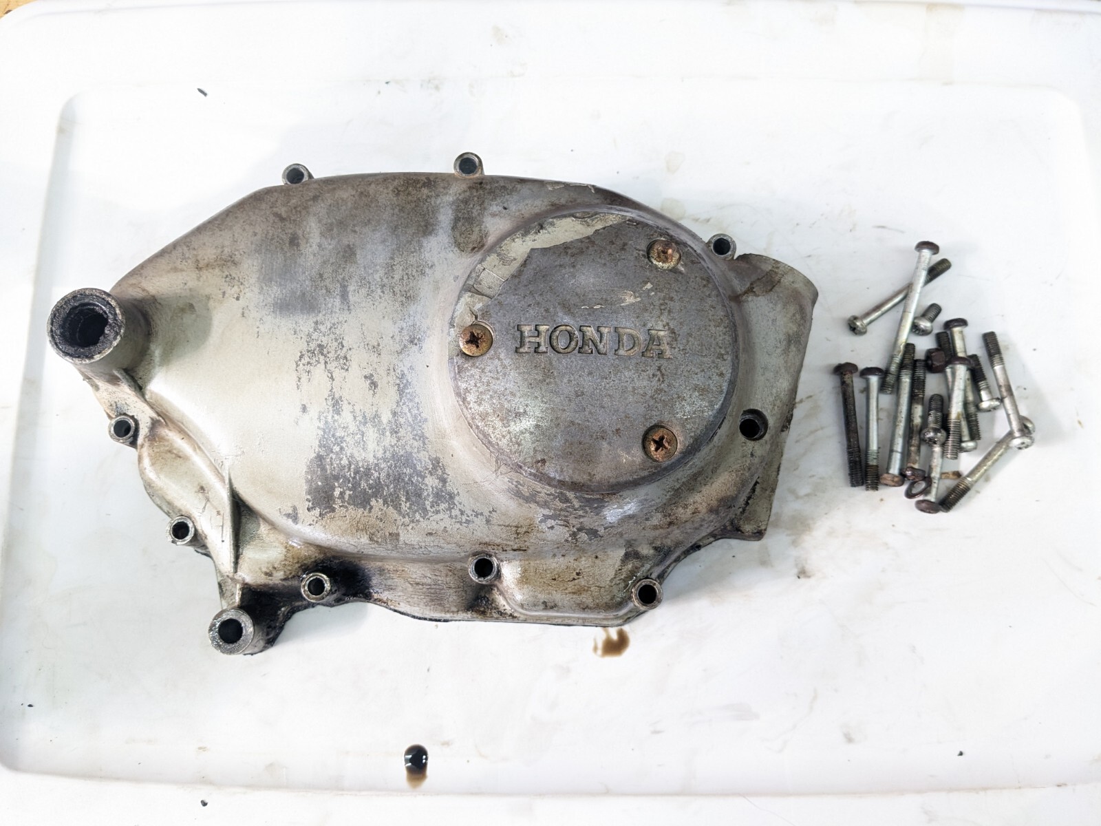 1963-1966 Honda CA95 Dream Benly 150 Clutch Cover Right Side Engine ...