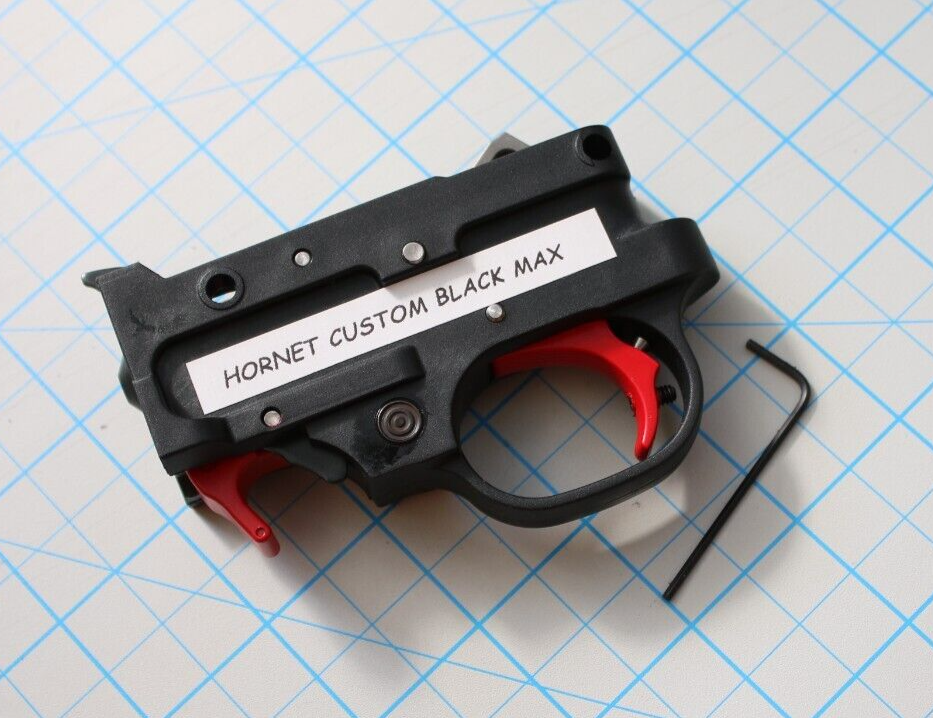 Hornet Custom Black Max RED/RED/OTTO Ruger 10/22 Trigger Assembly | eBay