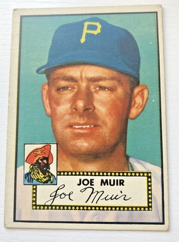 1952 Topps Baseball #154 Joe Muir Cream Colored Back SP Pirates Rookie ...