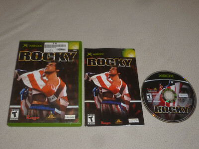 XBOX VIDEO GAME ROCKY COMPLETE W CASE MANUAL MICROSOFT UBI SOFT MGM ...