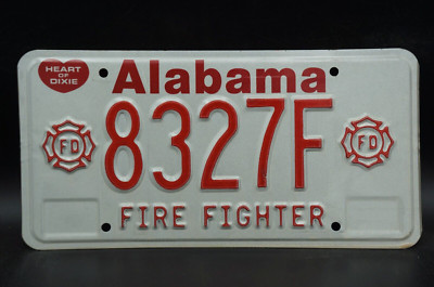 Alabama FIRE FIGHTER License Plate - FIRE DEPARTMENT Firefighter ...