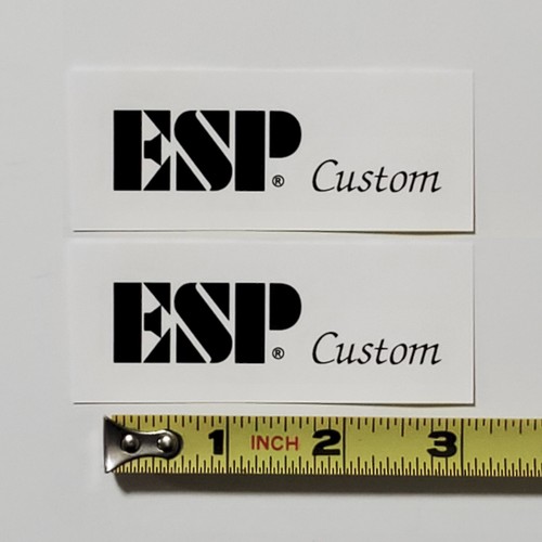 ESP Custom Waterslide Guitar Neck Headstock Decals (Set of 2) | eBay