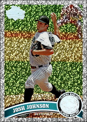 2011 Topps #166 Josh Johnson Diamond Anniversary Florida Marlins | eBay