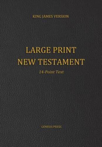 Large Print New Testament, 14-Point Text, Black Cover, KJV - Paperback ...