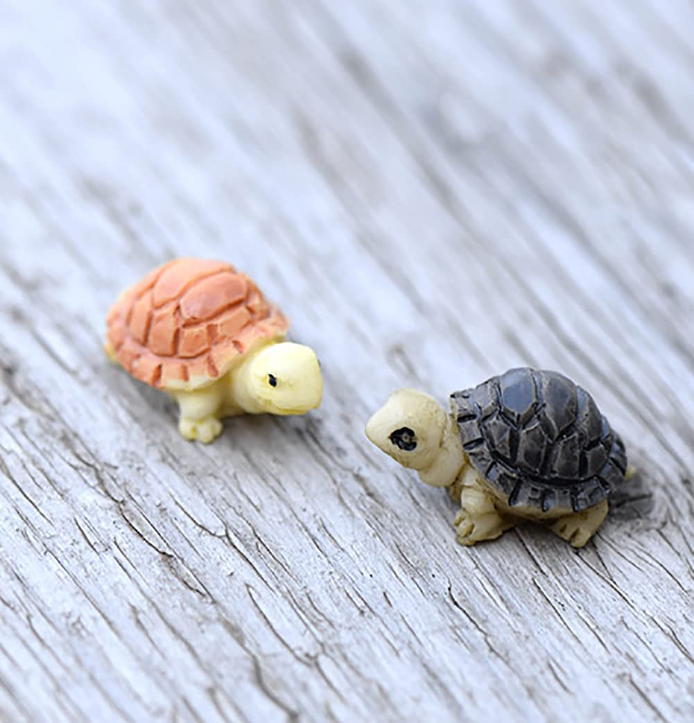 22 Pcs Resin Mini Turtles Miniature Turtle Statue Miniature Figurines ...