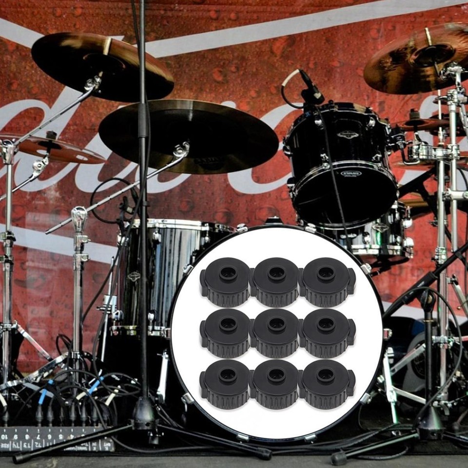 9Pcs Plastic Cymbal Quick Release Cap Drum Nuts Replacement Cymbals ...