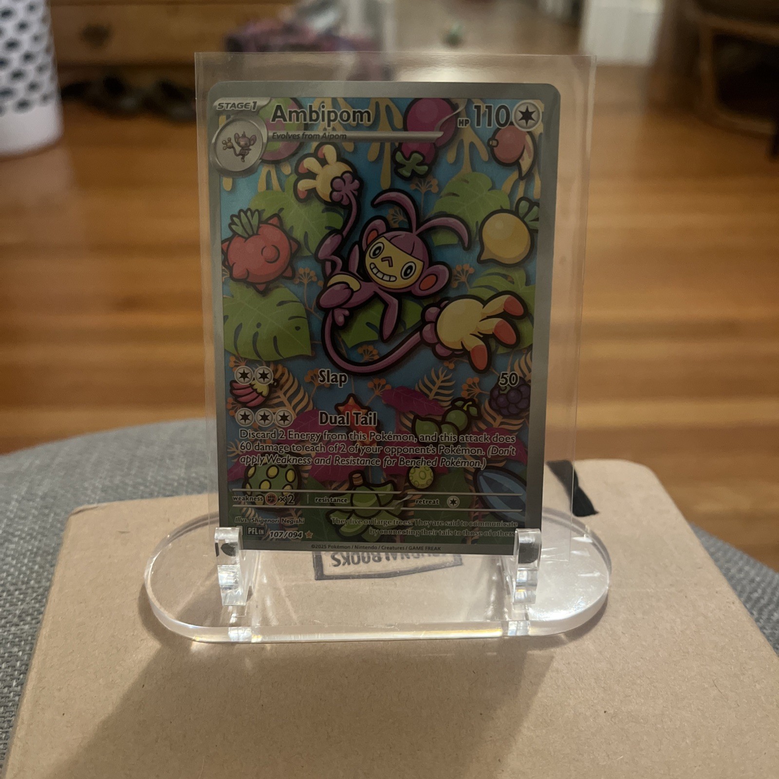 Ambipom 2025 Mega Evolution: Phantasmal Flames #107/94 Illustration ...