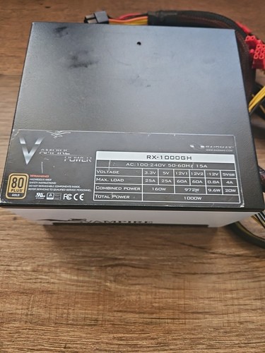 RAIDMAX Vampire RX-1000GH 1000W 80 Plus Gold Modular Power Supply Used ...