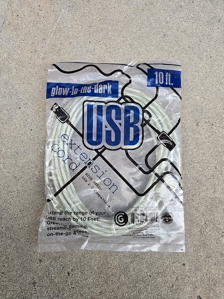 USB 10 Ft High Speed USB To USB Cable, Glow In The Dark | eBay