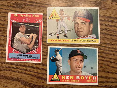 1955 Topps - Ken Boyer #125 - 1959 #557 - 1960 #485 | eBay