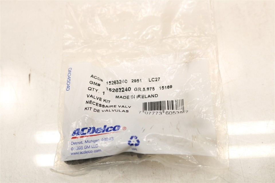 NEW ACDelco TPMS Tire Valve Stem Kit 15263240 Buick Cadillac Chevy GMC ...