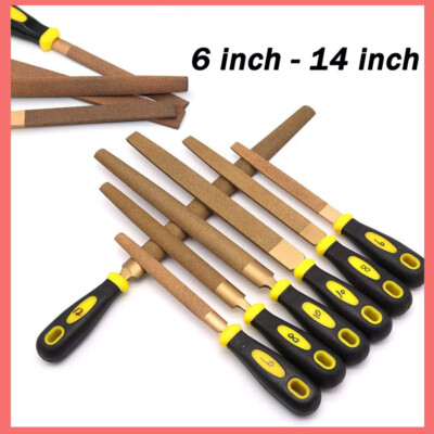 Hand Brazed Milled File - Diamond Metal Sharpening Hole Shaping Debur ...