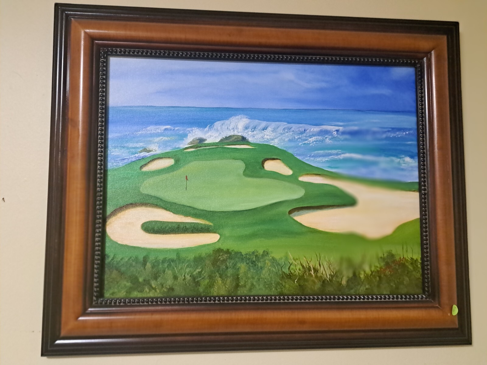 7th HOLE Pebble Beach, Golf Course, Framed Print | eBay
