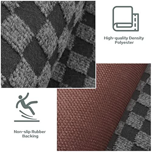 Custom Size Runner Rug 2 ft x 6 ft, ZGR 2-82ft Carpet 2' x 6' Checkered ...