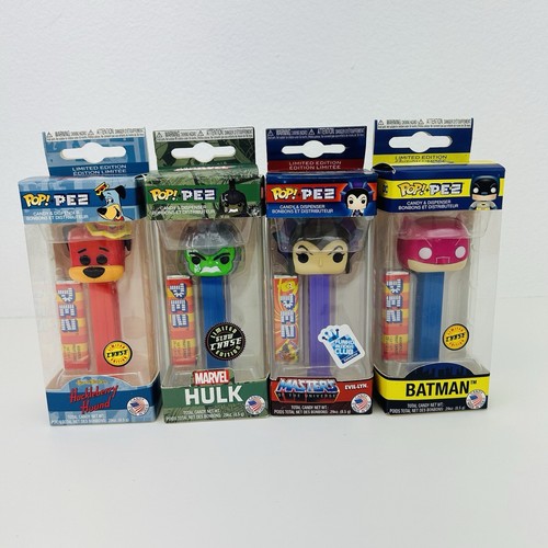 Funko PEZ Hulk GITD, Huckleberyy Hound, Batman CHASE, MOTU Evyl Lyn ...