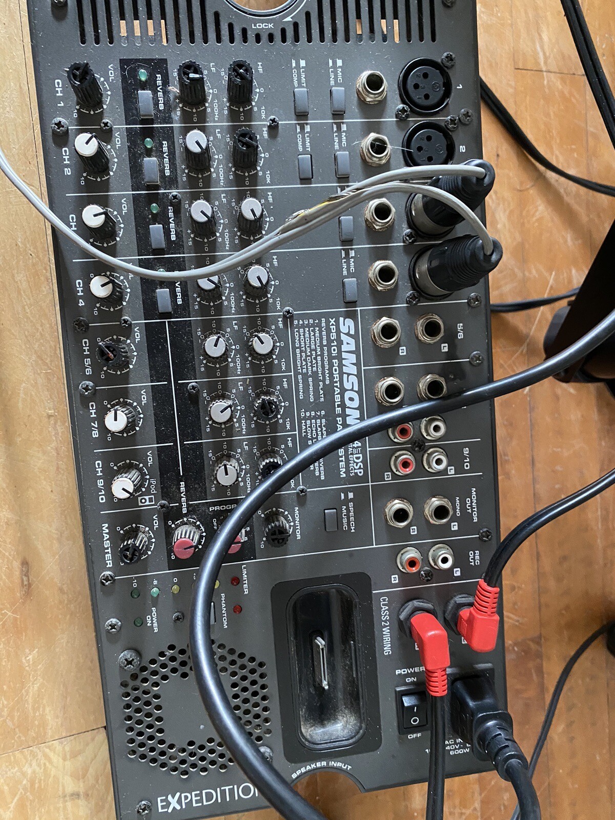 Used Samson XP510i Portable PA system speakers and stands | eBay UK