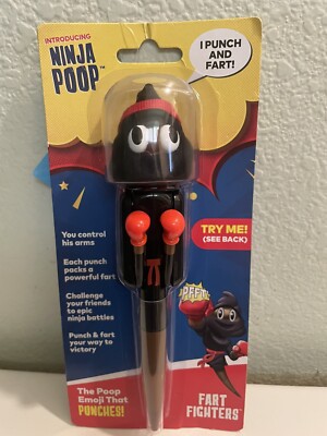 NINJA POOP Fart Fighters The Poop Emoji Pen That Punches And Farts ...