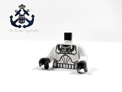 LEGO Star Wars White Torso Armor For Clone Pilot Trooper Minifigure ...