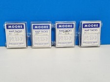 Numbered Map Tacks Moore White Pins 4 Boxes of 25 Numbers 1-100 for ...