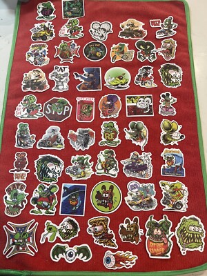 🔥 50 Rat Fink Mouse Ed Big Daddy Roth Hot Rod Art Vinyl Decal Sticker ...