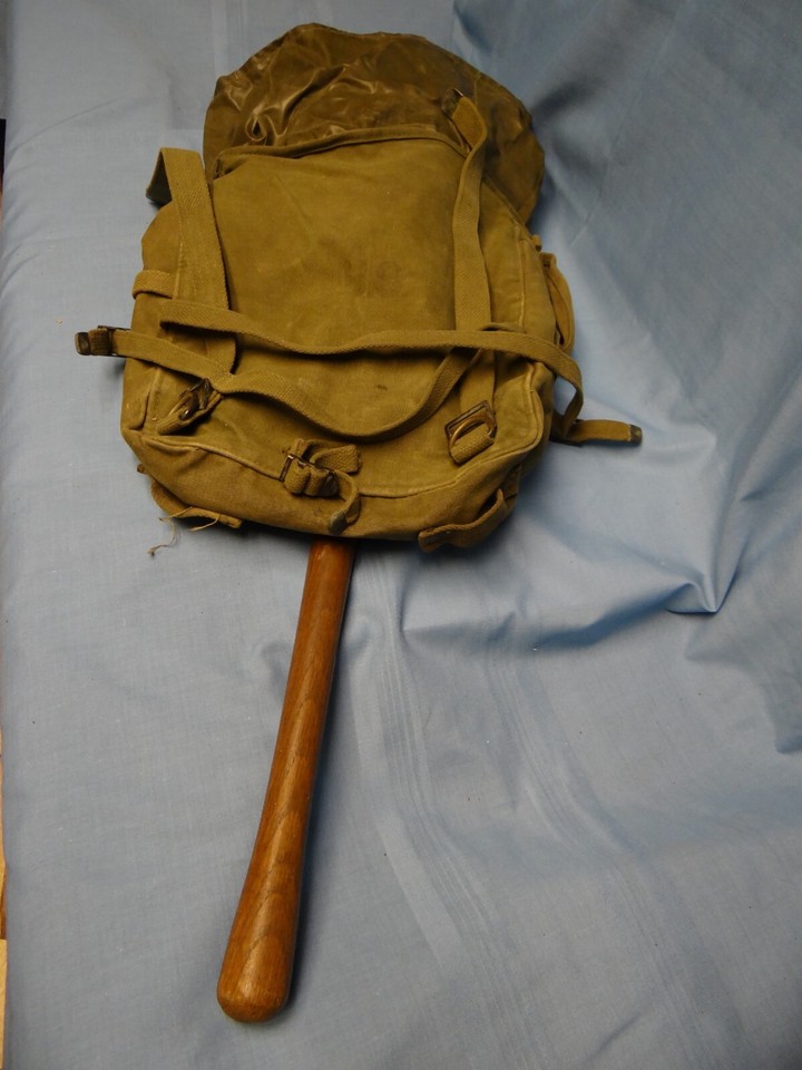VINTAGE WW2 FIELD PACK COMBAT M-1945 PLUS SHOVEL | eBay