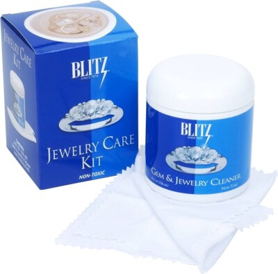 Blitz Jewelry Care Kit - Gem & Jewelry Liquid Cleaner & Care Cloth | eBay
