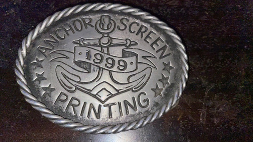 1999 ANCHOR SCREEN PRINTING BELT BUCKLE TEXAS TATTOO … - Gem
