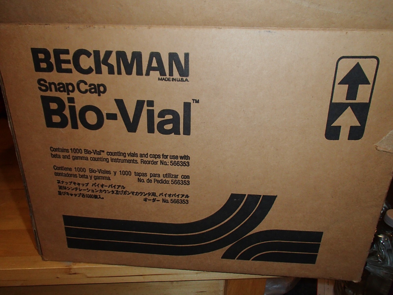 Beckman Snap Cap Bio-Vial 566353 Polypropylene, 4 mL,14 x 55 mm, 1000 ...