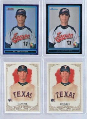 Lot of 7 Los Angeles Dodgers Yu Darvish Rookie Baseball Cards RC Mini ...