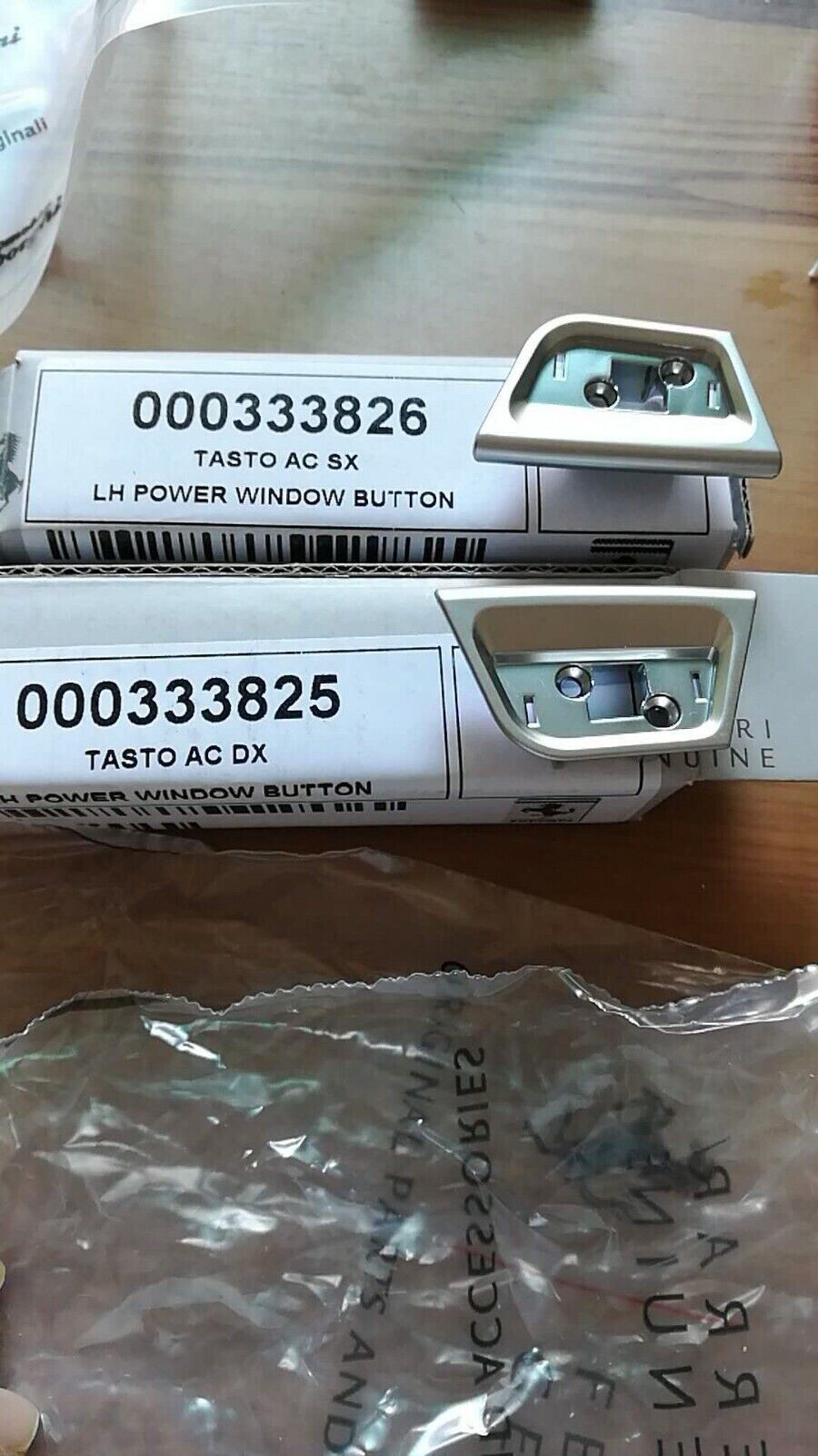 2017 Ferrari California T LH RH Power Window Buttons OE 333826 333825 ...