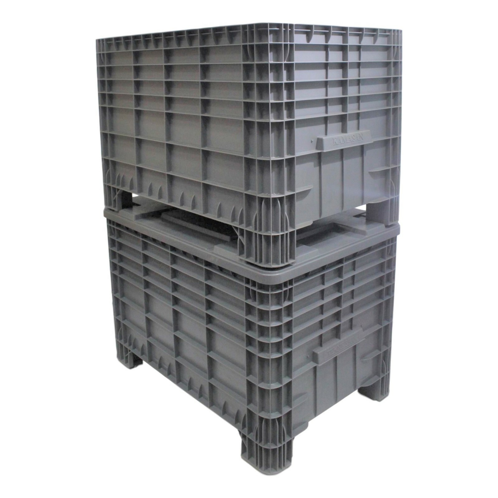 NEW Strong Plastic Euro Pallet Storage Box Boxes 1200x800x800mm Static ...