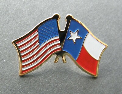 TEXAS TX USA STATE FLAG COMBO FRIENDSHIP LAPEL PIN BADGE 1 INCH | eBay