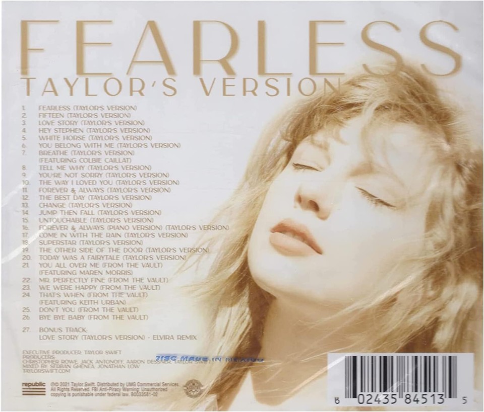 Taylor Swift Fearless (Taylor’s Version) TG Exclusive w/ Collec (CD ...