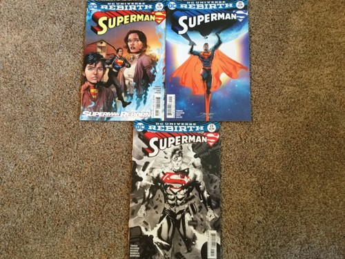 Superman DC Universe Rebirth 18, 20, and 23 all 1st print Variant ...