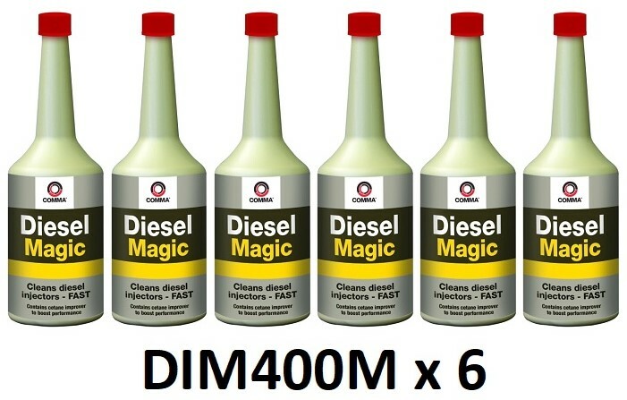 6 x Comma DIM400M Diesel Magic Diesel Injector Cleaner Boost ...