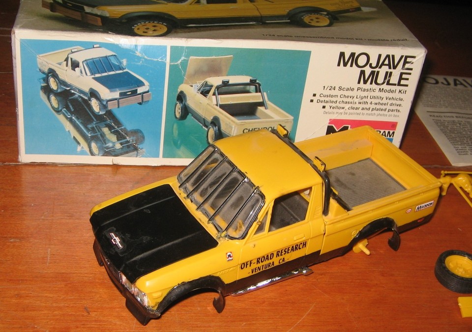 Monogram 1/24 Mojave Mule Chevy Luv 4X4 Truck Kit # 2213 Built in Box ...