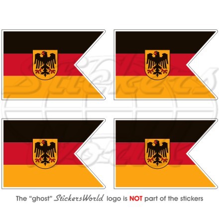 DEUTSCHLAND Marine Fähnrich Flagge DEUTSCHE Fahne 50mm Sticker ...