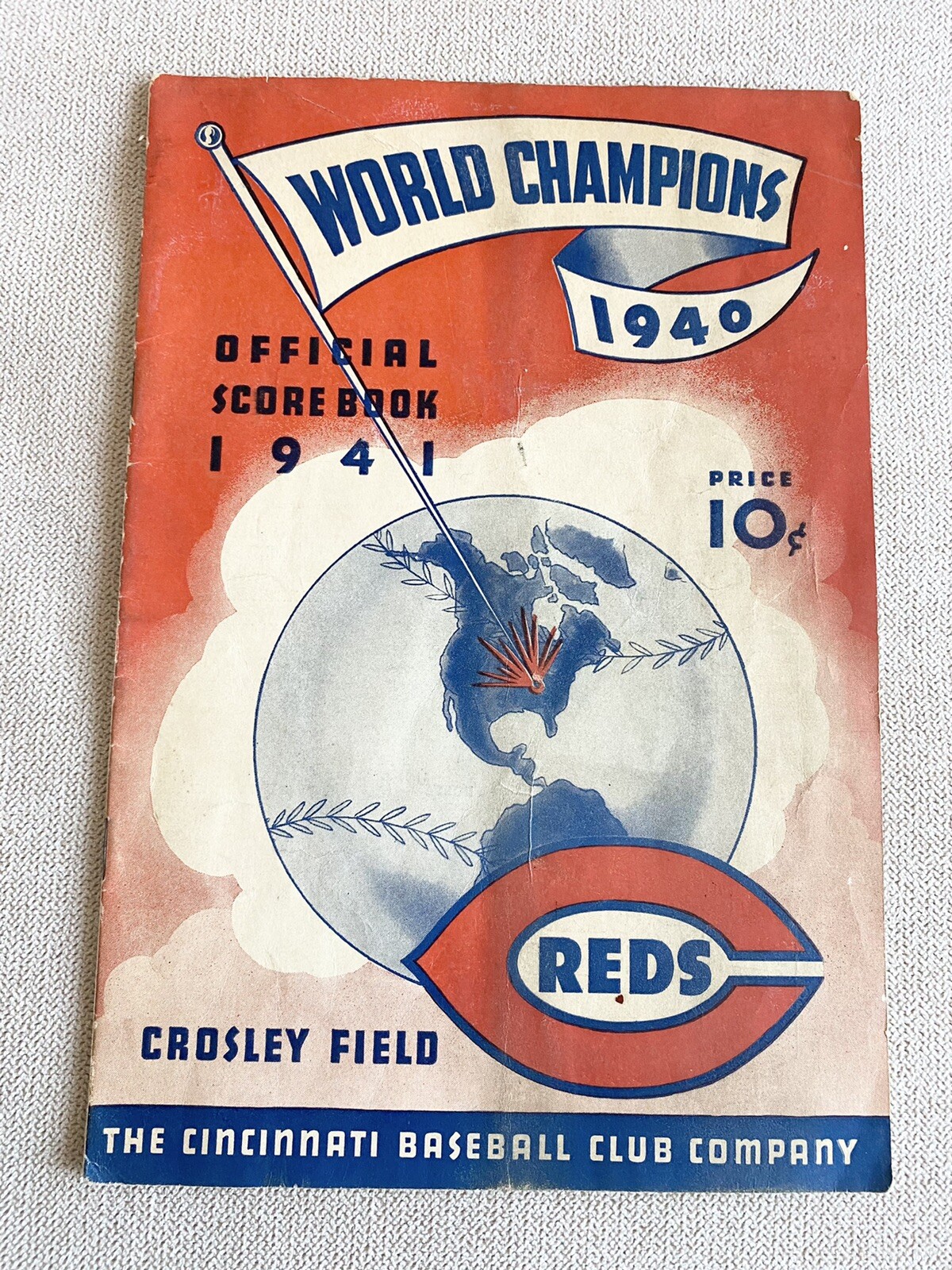 ⚾️ Cincinnati Reds 1941 Official Scorecard vs St Louis Cards Crosley ...