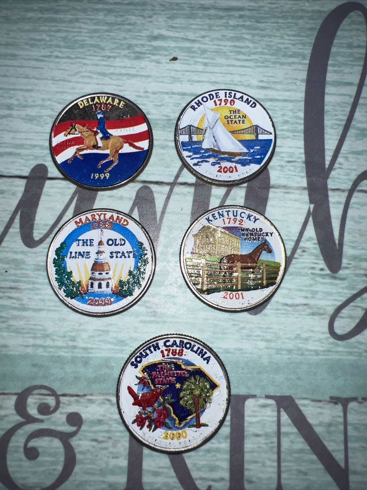 Painted quarters 1999-2001 | eBay